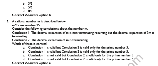CBSE Class 9 Mathematics Number Systems Worksheet Set E